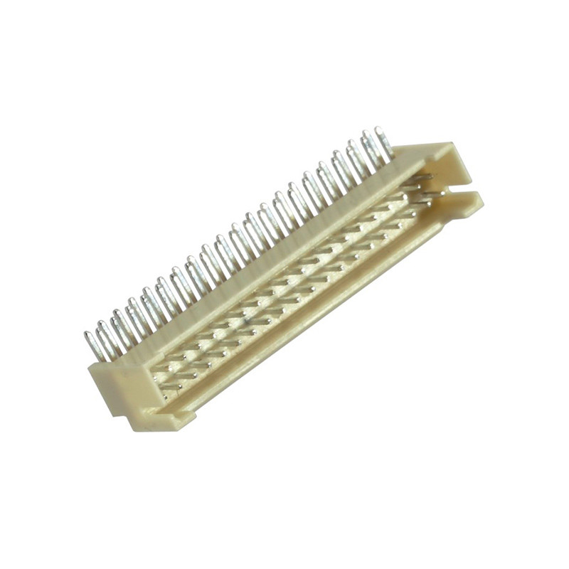 Fio duplo do ângulo direito da fileira à linha da bolacha do conector 2 ...